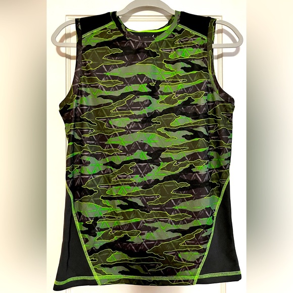 exertek | Shirts | Exertex Womens Or Mens Lime Camo Top Size 416 | Poshmark